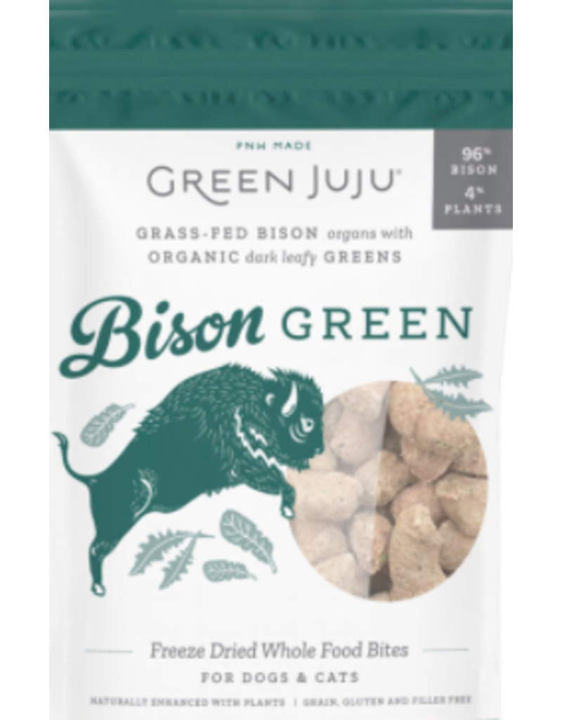 Green Juju - GREEN Freeze Dried Bison Whole Food Bites - 6oz - Retail Store