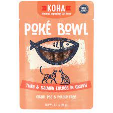 Koha - Poke Bowl Tuna & Salmon - 3oz Pouch Cat Food - Cosmo's Dog ...