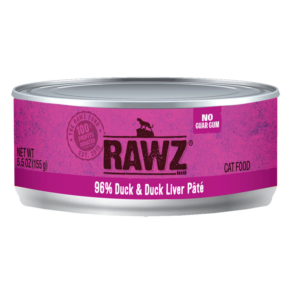 Rawz - Duck & Liver - 5.5oz Cat Food Can - Cosmo's Dog Bakery Retail