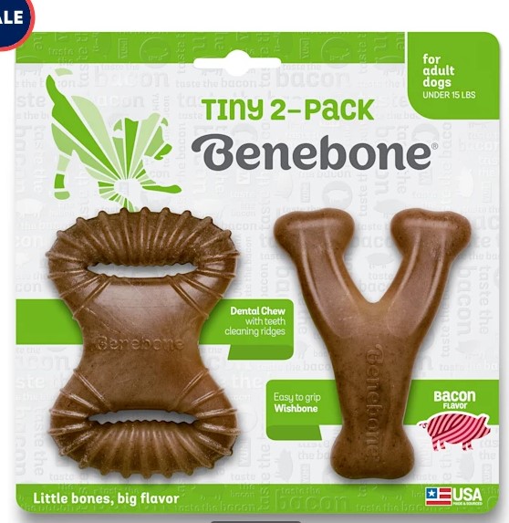 Benebone - Bacon 2 Pack - Tiny - Retail Store