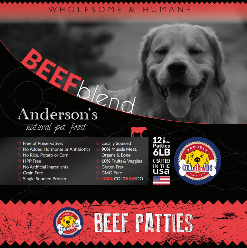 Anderson's 8oz Beef Patties 6# - Retail Store