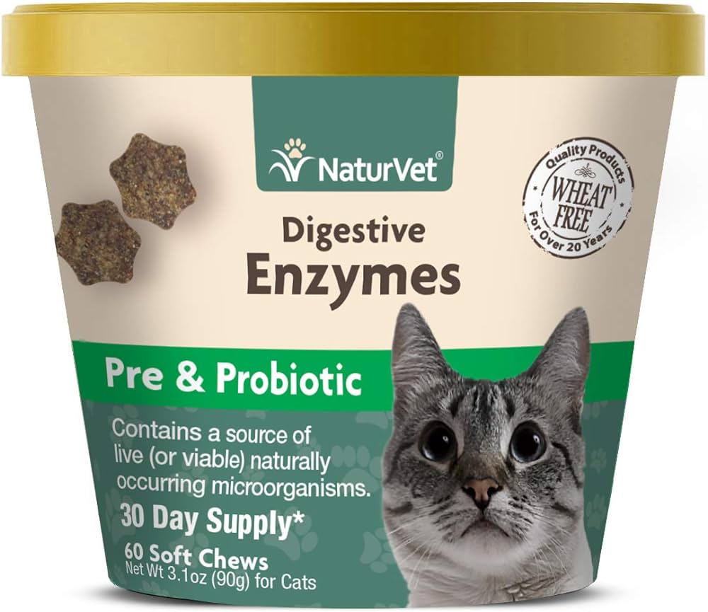 NaturVet - Cat Digestive Chews - 60 Count - Cosmo's Dog Bakery Retail