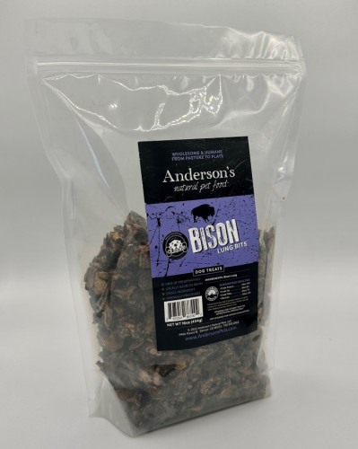 Anderson's Bison Lung Bites 16 oz - Retail Store