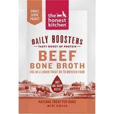 The Honest Kitchen Daily Boosters Beef Bone Broth single serve sachet ...