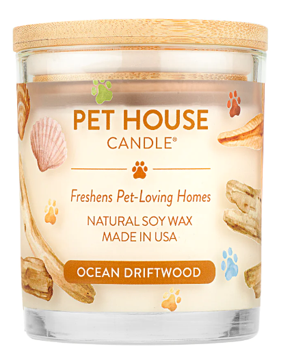 Pet House Candle Ocean Driftwood 9oz - Cosmo's Dog Bakery Retail