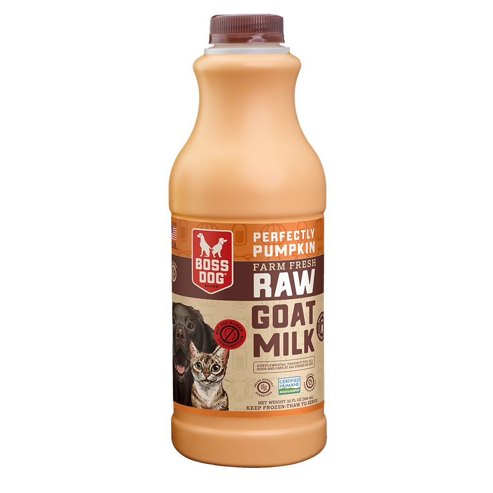 Boss Dog - Perfectly Pumpkin Raw Goat Milk 32oz - Retail Store