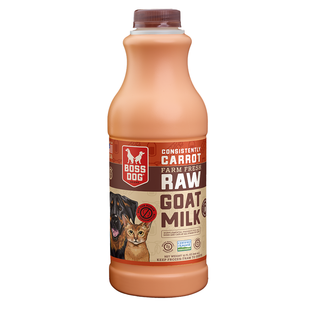 Boss Dog - Consistently Carrot Raw Goat Milk 32oz - Cosmo's Dog Bakery ...