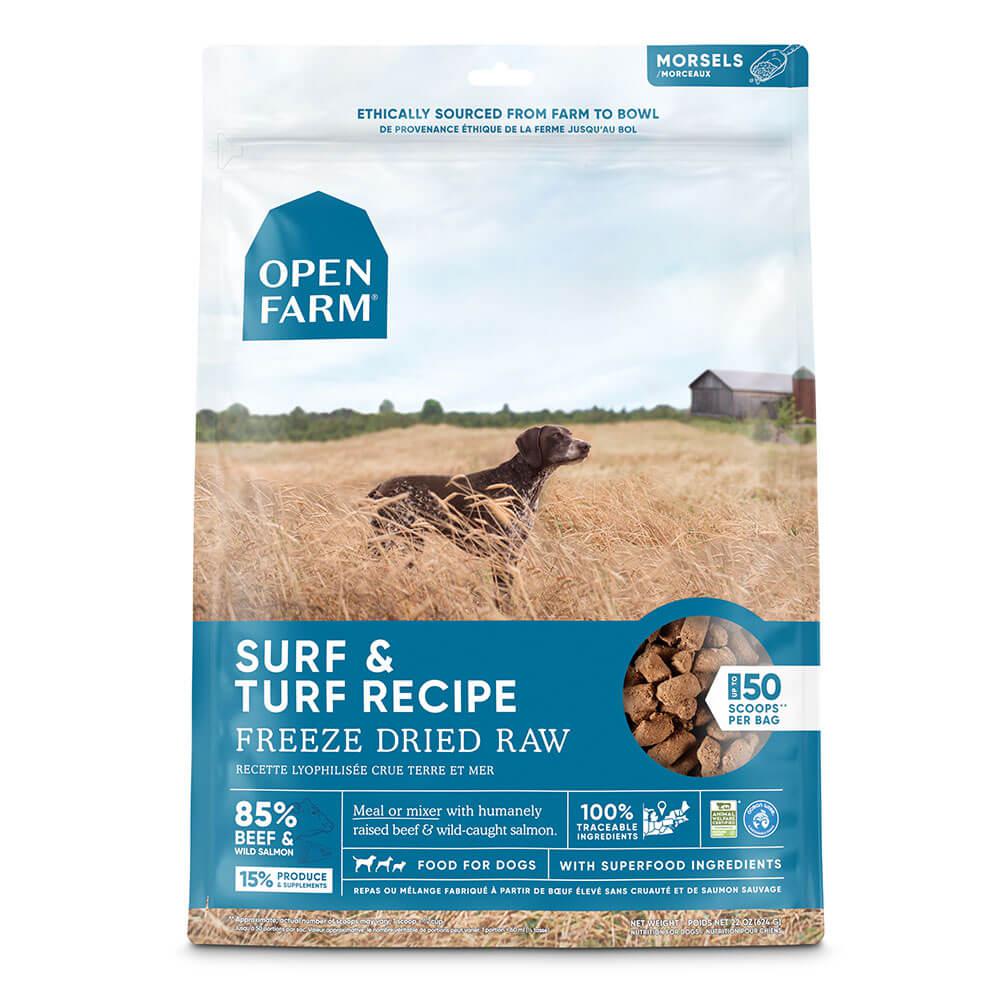 Open Farm Freeze Dried Raw Surf & Turf Dog Food 22oz - Cosmo's Dog ...