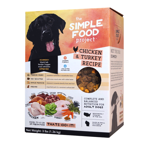 The Simple Food Project - Chicken & Turkey - 3# Dog Food - Cosmo's Dog ...