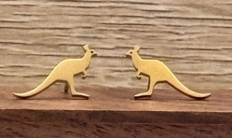 EarBobs - Roo Are You - Gold - Earrings - Cosmo's Dog Bakery Retail