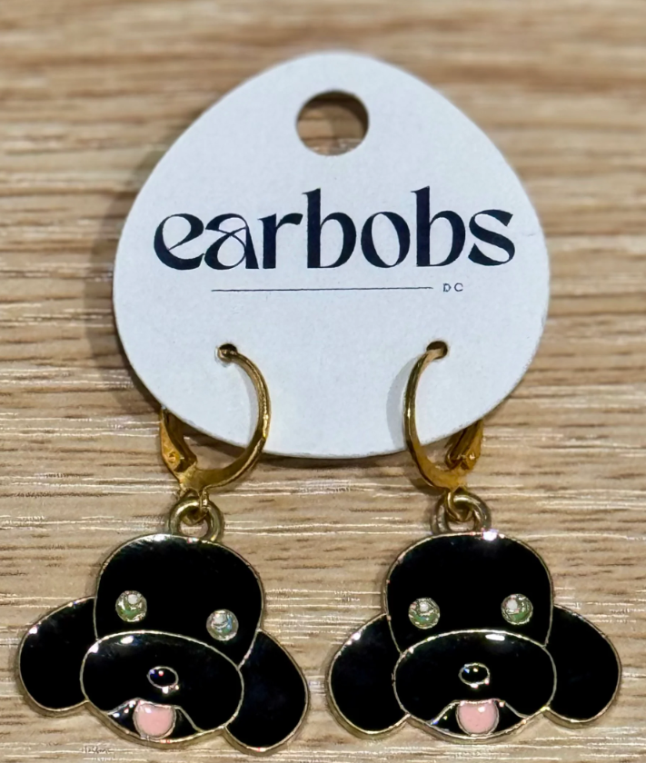 EarBobs - Paw-Sitvity Black Poodle - Earrings - Retail Store