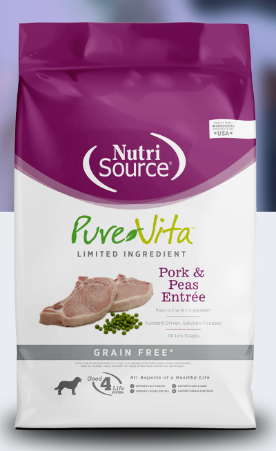 Pure Vita - Pork & Peas - 25# Dog Food - Cosmo's Dog Bakery Retail