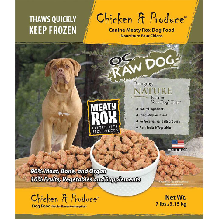 OC RAW - Chicken Rox - 7# Raw Dog Food - Cosmo's Dog Bakery Retail