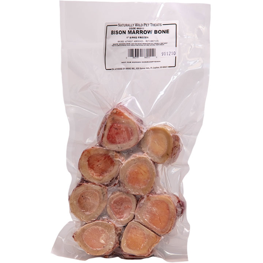 Naturally Wild - Raw Frozen Beef Bones - 2" 5 Pack - Retail Store