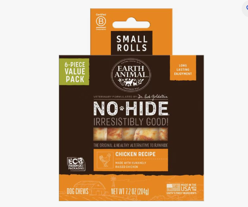 Earth Animal - No Hide Roll - Venison - 4" - 6 Pack - Cosmo's Dog ...