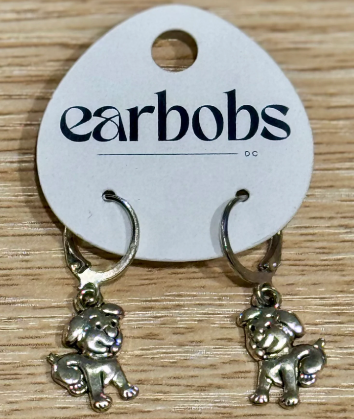 EarBobs - Birdie Earbobs - Sparrow - Earrings - Cosmo's Dog Bakery Retail