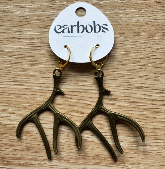 EarBobs - Buck Wild - Silver - Earrings - Cosmo's Dog Bakery Retail