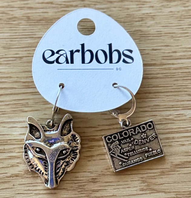 EarBobs - Colo-Rad-O - Wolfie - Earrings - Retail Store