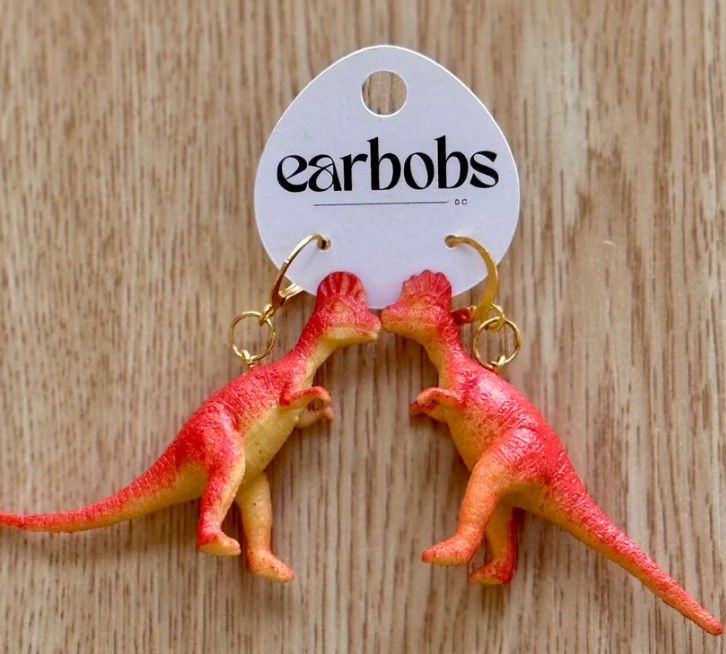 EarBobs - Rawr-Tastic Dinos - Thick Head Lizard - Earrings - Cosmo's ...