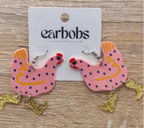 EarBobs - These Boots Were Made for Squawking - Garth Bawks - Earrings ...