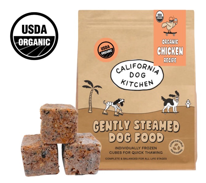 California Dog Kitchen - Organic Chicken - 1# Gently Cooked Dog Food ...