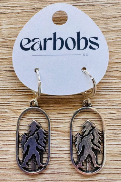 EarBobs - Hiking Sasquatch - Earrings - Cosmo's Dog Bakery Retail
